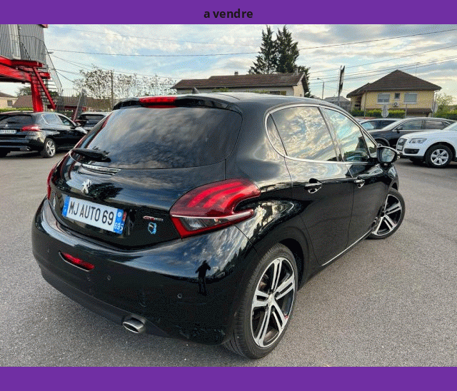 Peugeot Peugeot 208 - 1.6L BlueHDi 120cv GT LINE CUIR GPS LED NOIR 5 PORTES